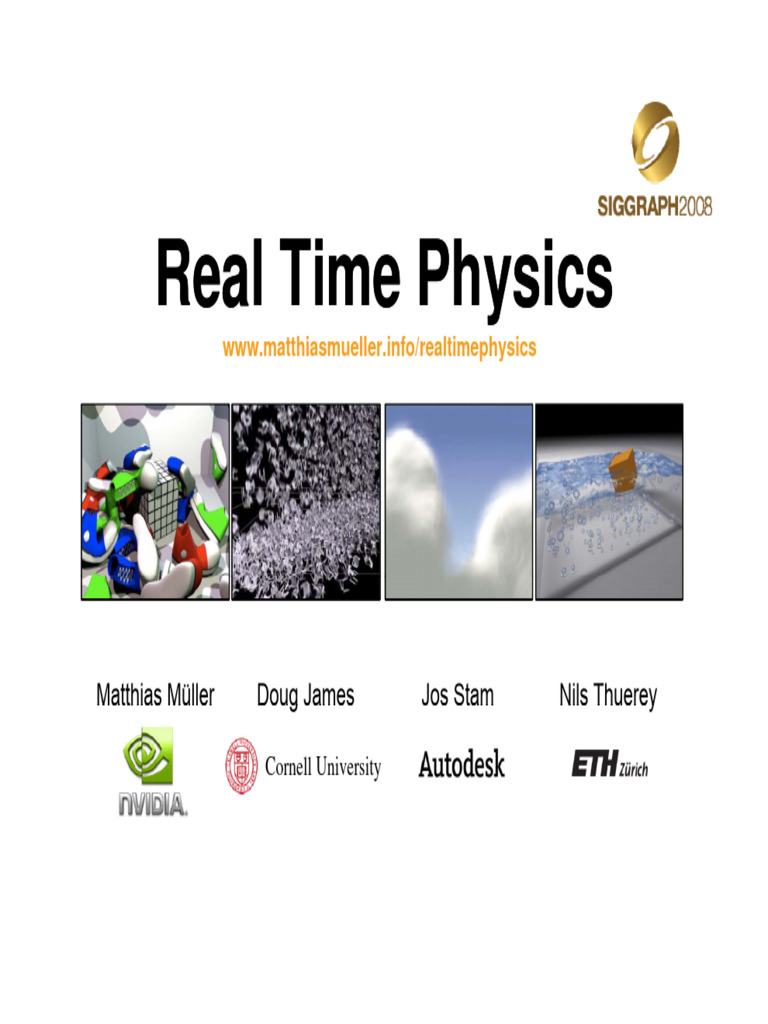 Real Time Physics Class Notes | PDF | Finite Element Method | 3 D ...