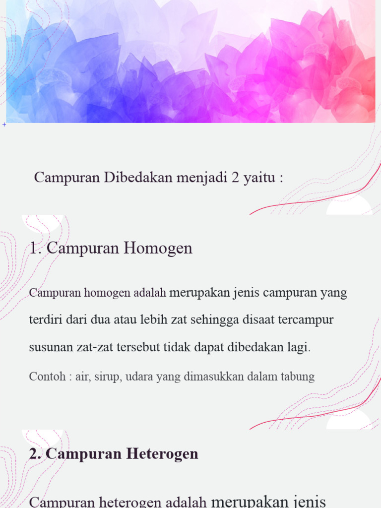 Pemisahan Campuran: Metode & Contoh | PDF | Sains & Matematika