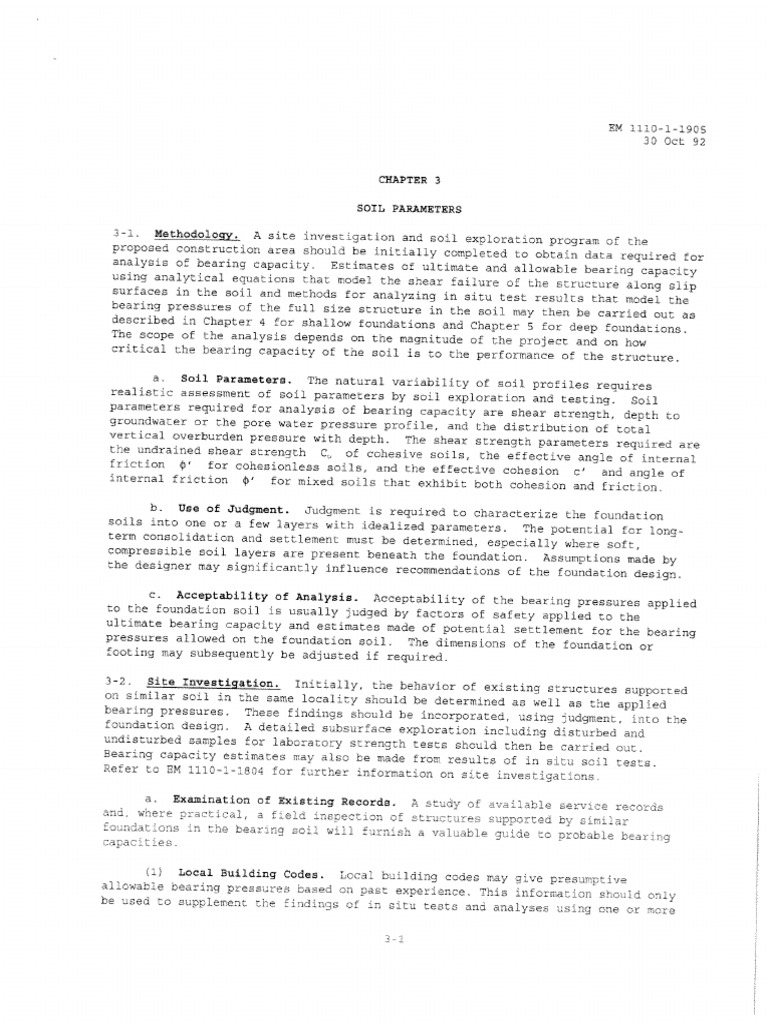 EM1110-1-1905 - Good Reference | PDF