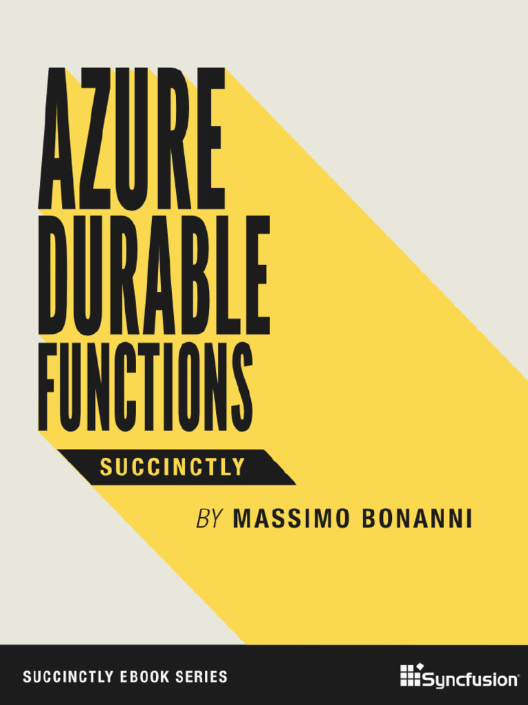 Azure Durable Functions Succinctly Download Free Pdf Class