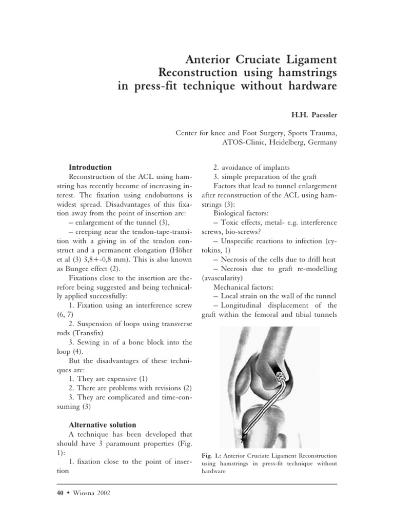 Acclin 5 07 Paessler 40-45 | PDF | Knee | Musculoskeletal System