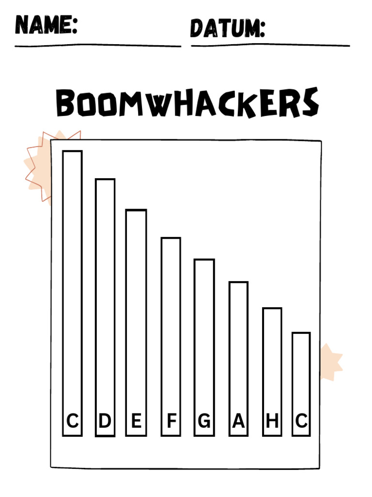 Boomwhackers Ausmalblatt | PDF
