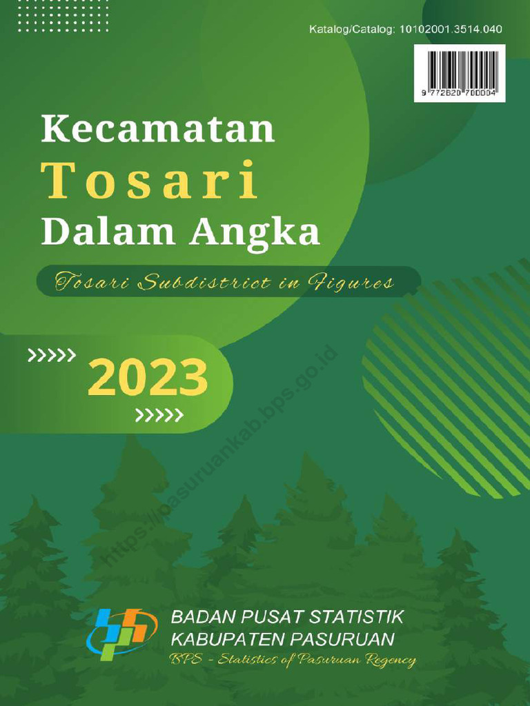 Kecamatan Tosari Dalam Angka 2023 | PDF