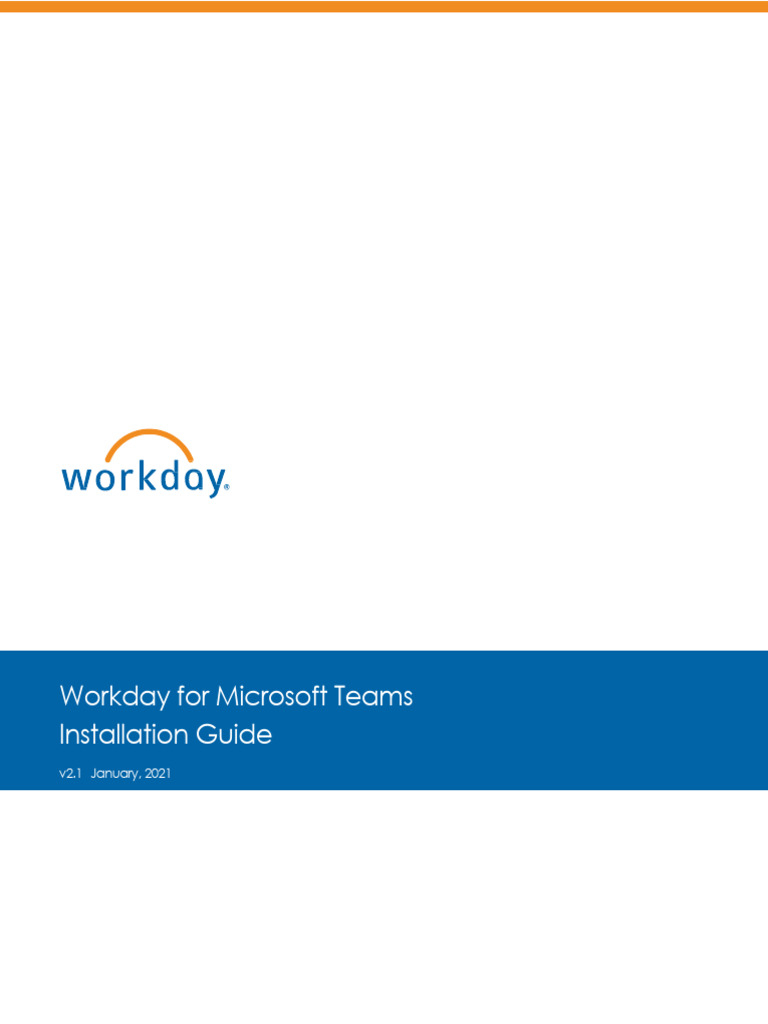 Workdayfor Teams Installation Guide | Download Free PDF | Computer ...