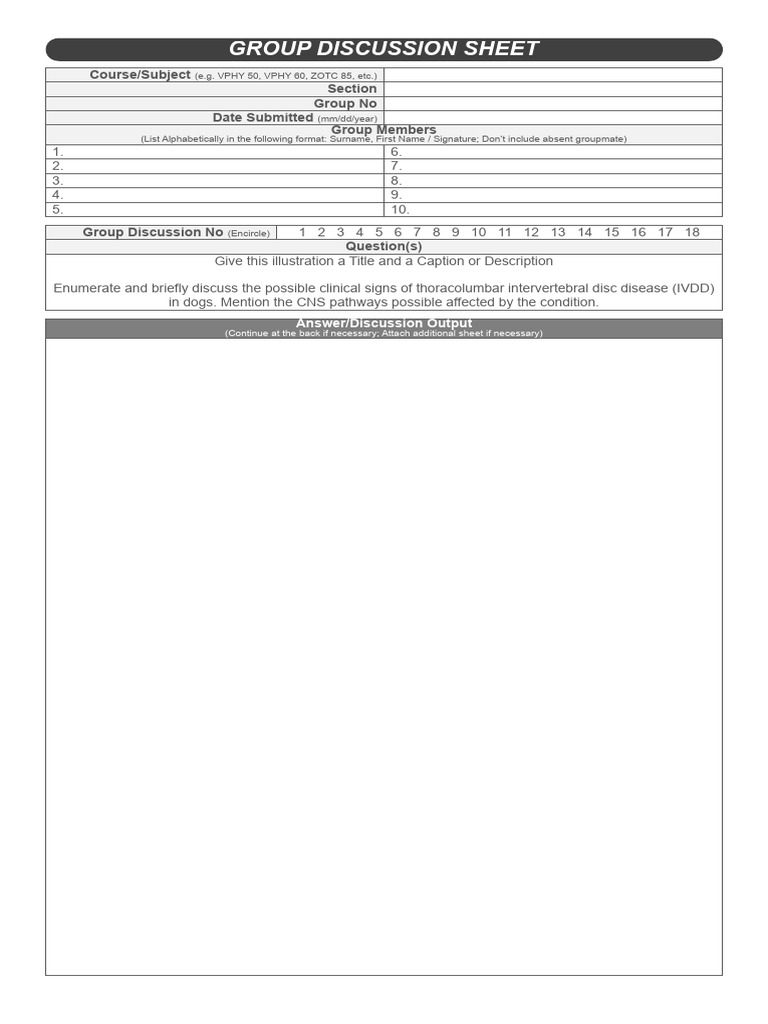 Group Discussion Sheet CNS Pathways 2024 | PDF | Critical Thinking ...