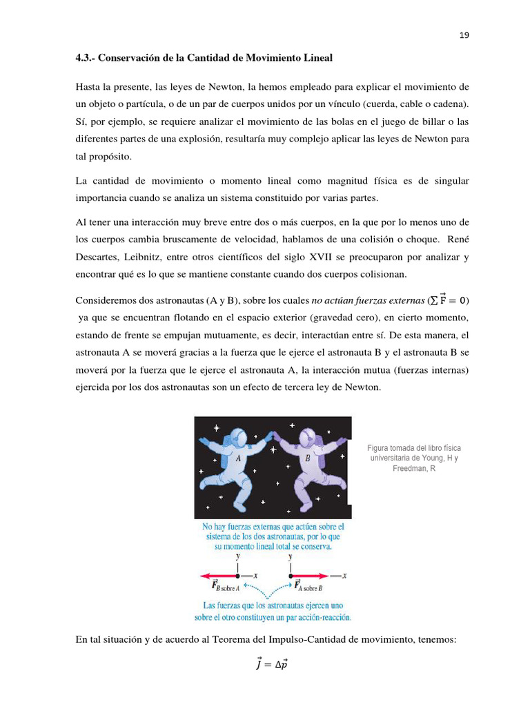 COMPENDIO CLASE 3 - Conservación de La Cantidad de Movimiento Lineal ...