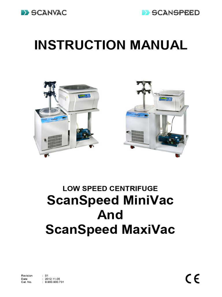 Instruction Manual - ScanVac - ScanSpeed MiniVac and MaxiVac Systems ...