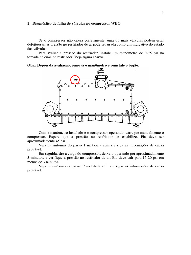 Diagnóstico de Falha de Válvulas No Compressor WBO | PDF | Pressão ...