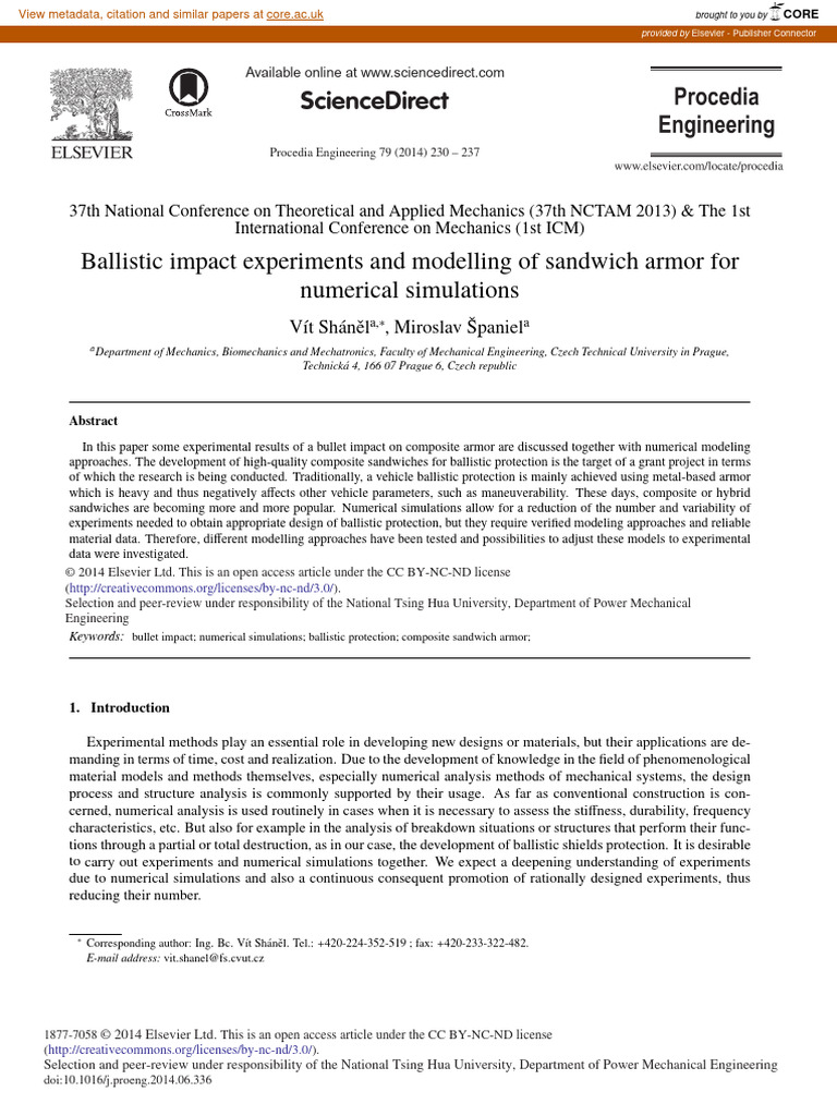 Ballistic Impact Experiments and Modelli | PDF | Building Engineering ...