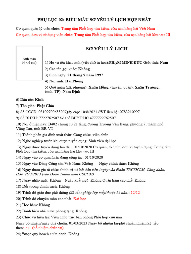 Mẫu Syll Hợp Nhất | PDF