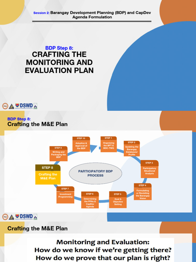 Step 8 - Crafting The Monitoring and Evaluation Plan | PDF