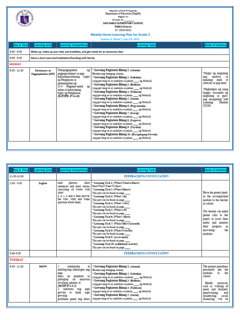 WHLP Grade 2 Q4 W7 | PDF