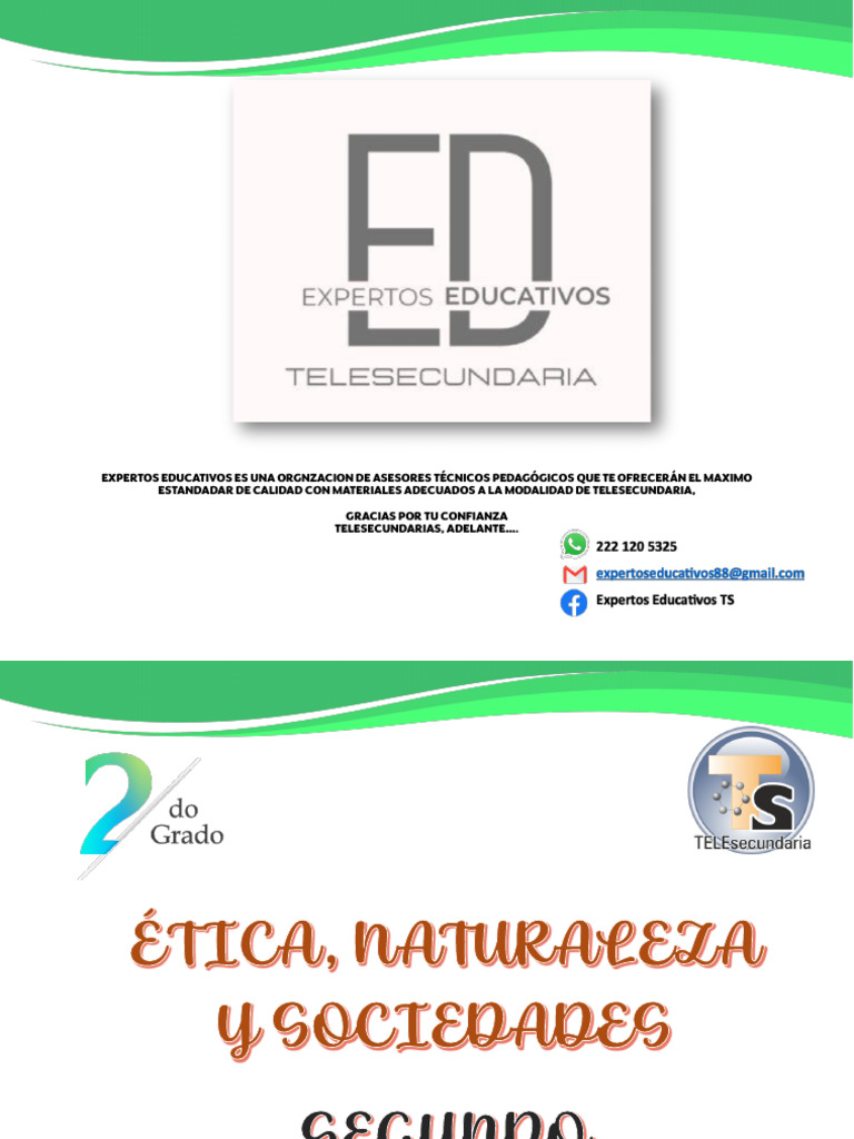Ética, Naturaleza y Sociedades - 2do Trimestre - 2do | PDF | México ...