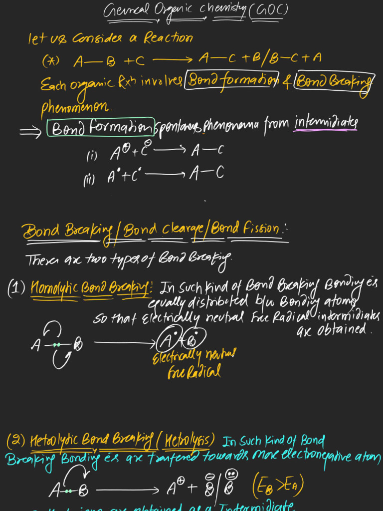 General Organic Chemistry L-01 (Class Notes) - Merge | PDF