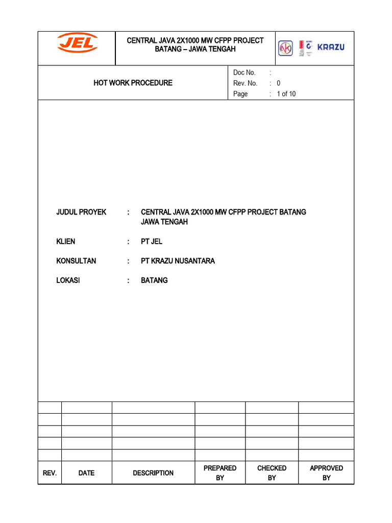 3.4. SOP Hot Work | PDF