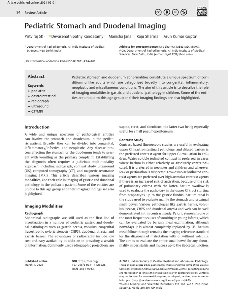 GI Journal 1 | Download Free PDF | Stomach | Medical Imaging