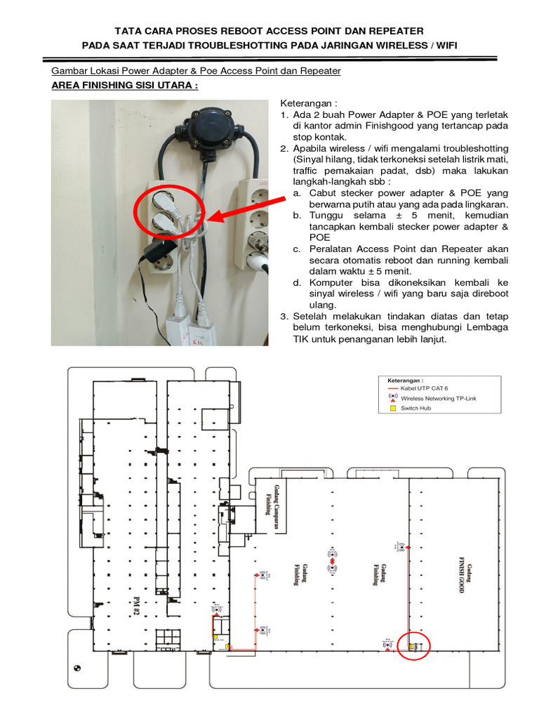 Tata Cara Proses Reboot Access Point Dan Repeater | PDF