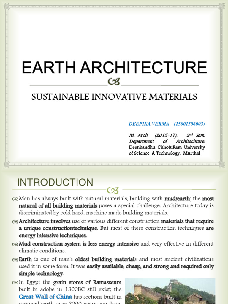 Mud Construction Pdf Civil Engineering Building