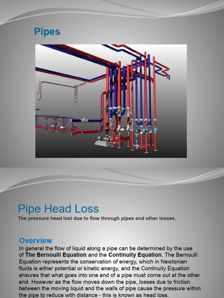 Pipes | PDF | Reynolds Number | Fluid Dynamics