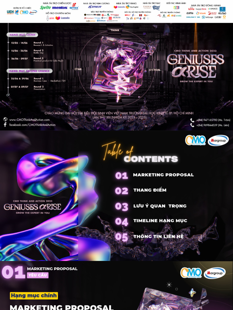 (CMO Think And Action 2023) - Yêu cầu chung | PDF