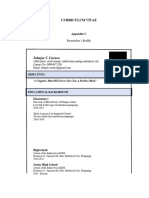 Curriculum Vitae | PDF | Tagalog Language | Philippines