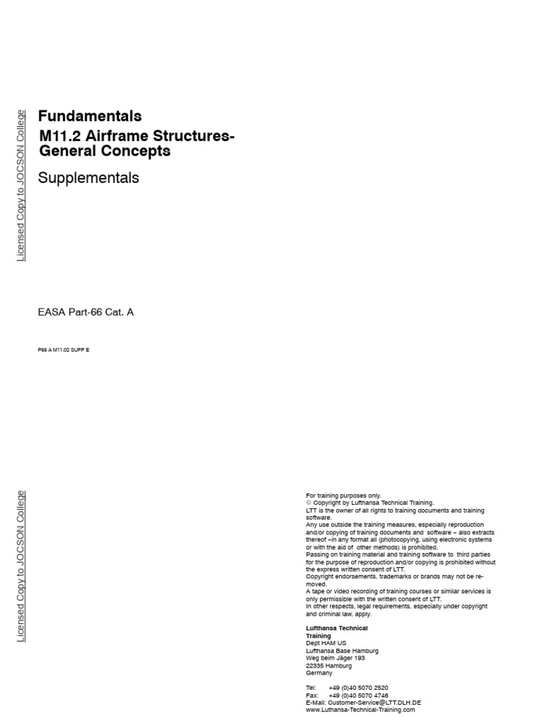M11.02 - Airframe Structures-GenConcept - Supplementals | PDF | Strength Of Materials | Stress ...