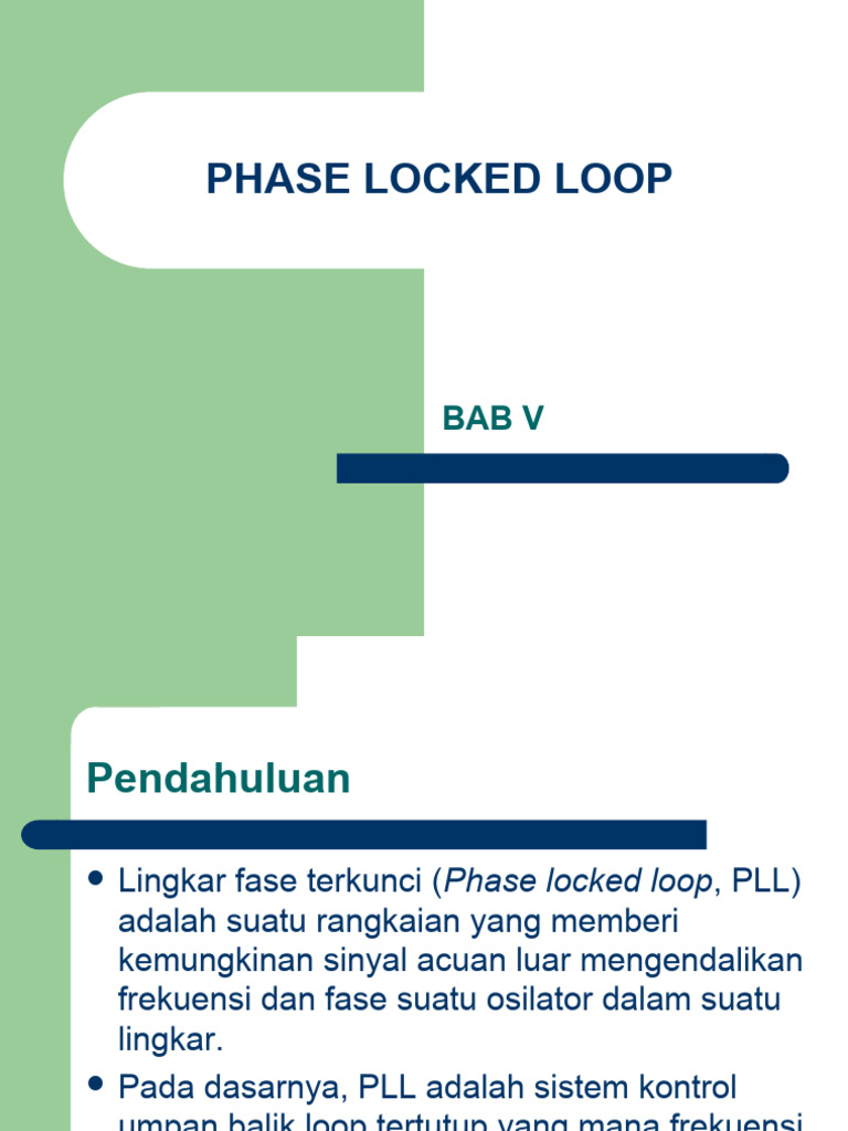 Phase Locked Loop | PDF