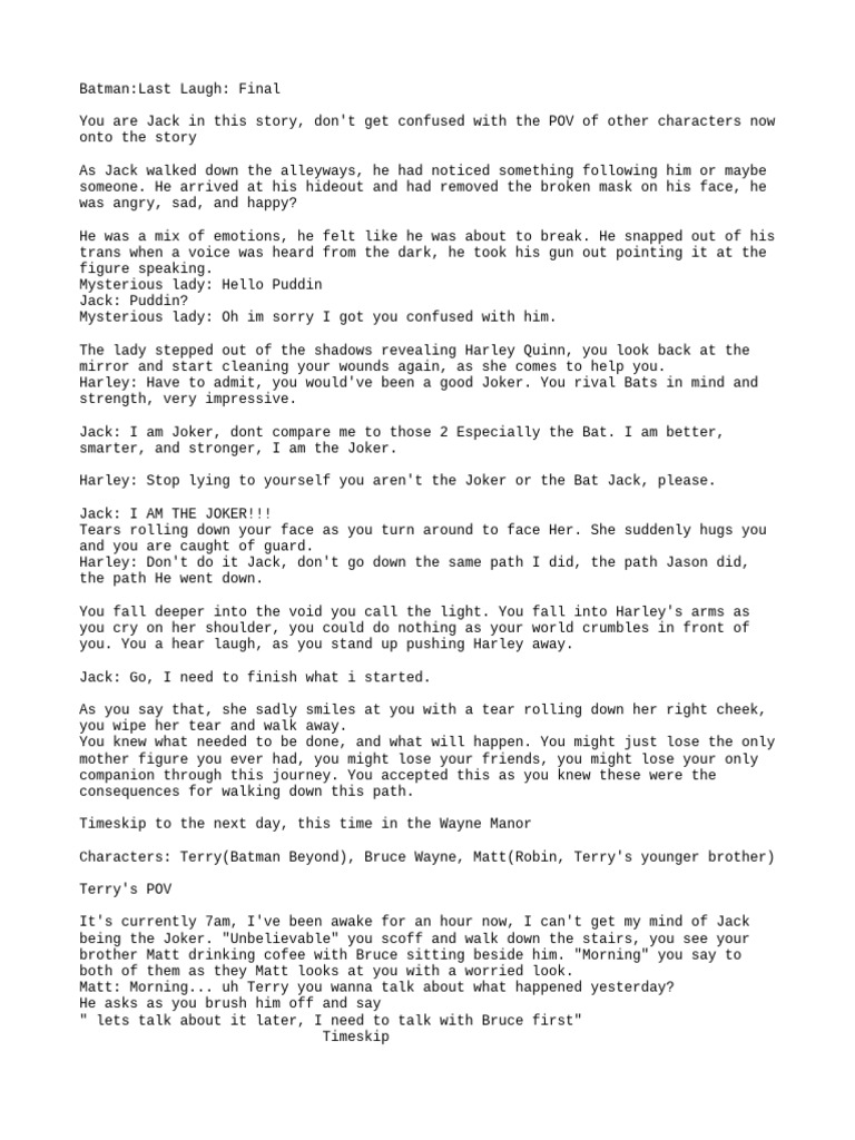 Batman Last Laugh | PDF | Batman | Dc Comics