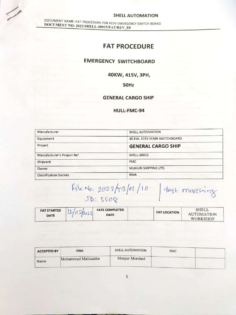 Hull94 - Esb Fat Report | PDF