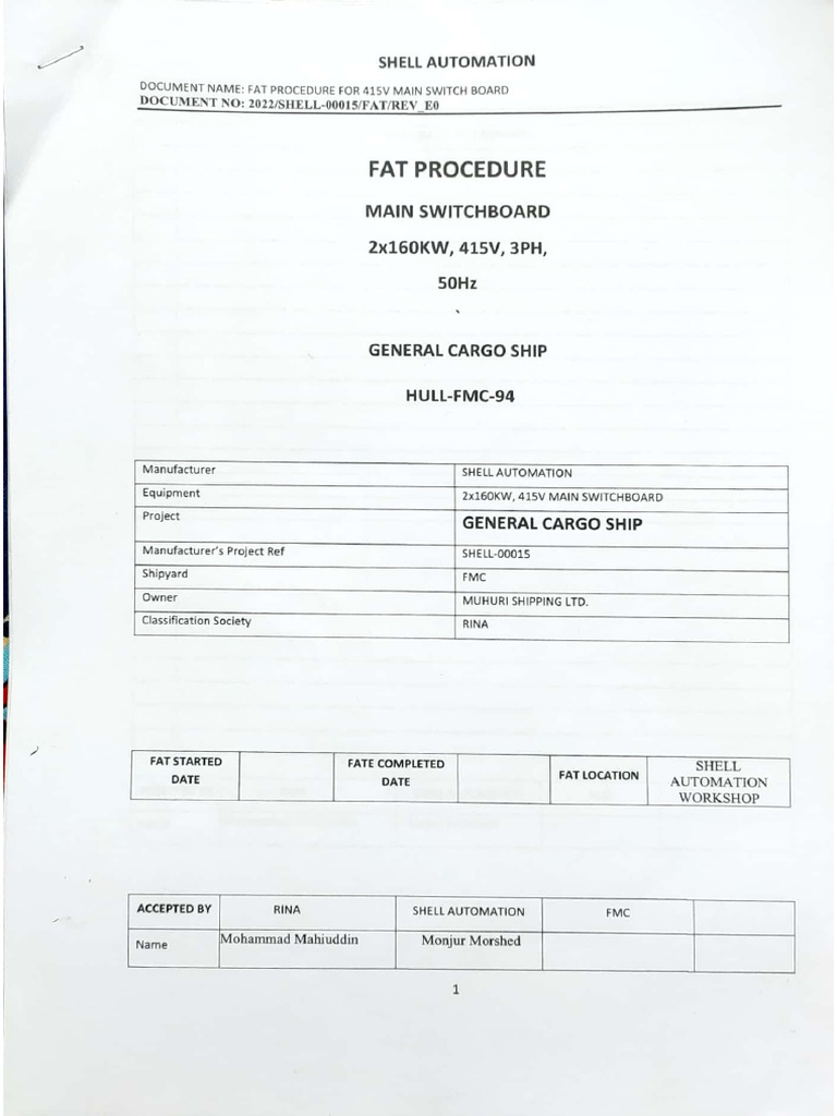 HULL94_MSB FAT REPORT | PDF