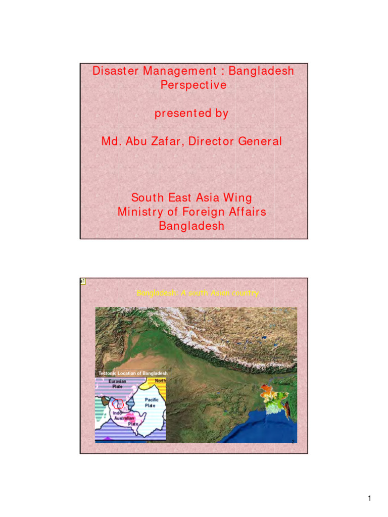 Annex 21 Presentation by Bangladesh 13th ARF ISM On DR | PDF | Disaster ...