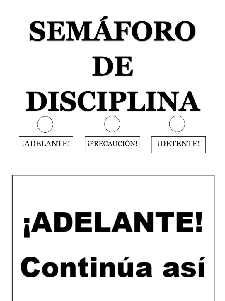 Semáforo de Disciplina | PDF