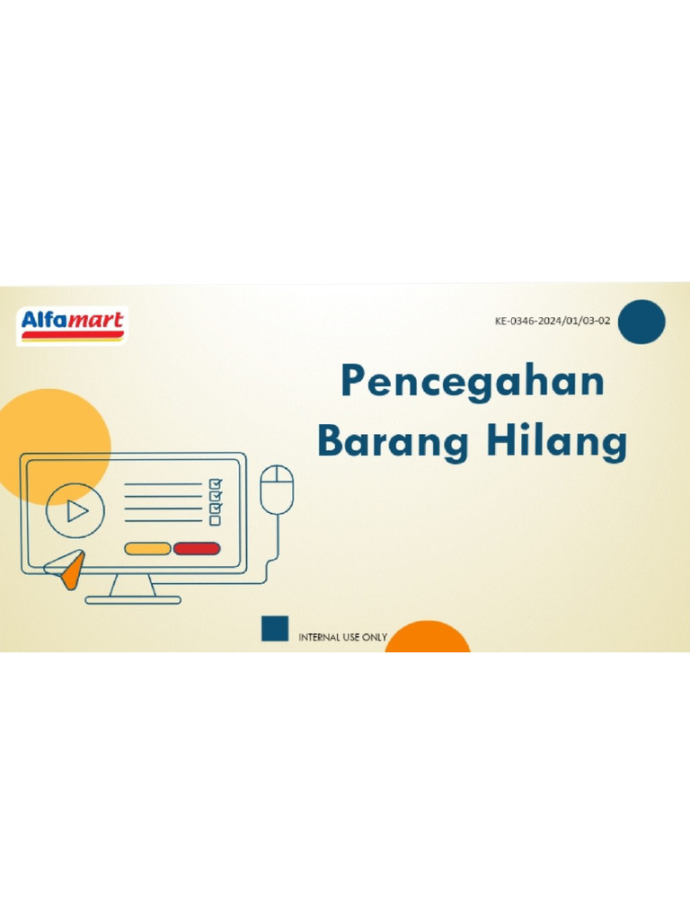 Materi FGD Pencegahan Barang Hilang | PDF