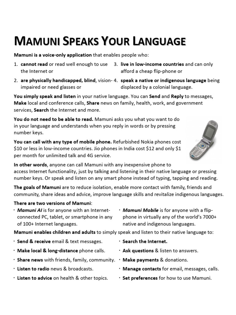 Mamuni Overview | PDF | Disability | Literacy