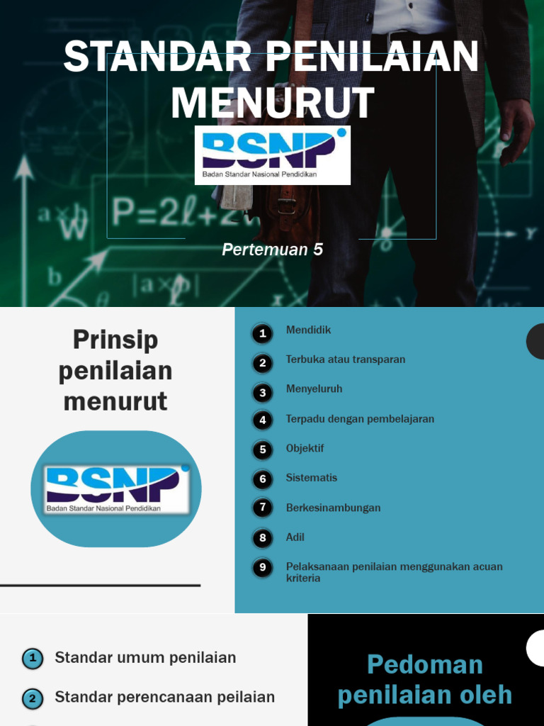 Standar Penilaian Menurut BSNP | PDF