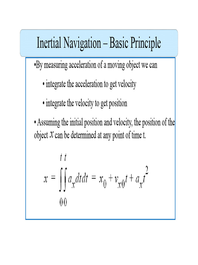 L02 5 Inertial - Nav Sys | PDF | Inertial Navigation System | Mechanics
