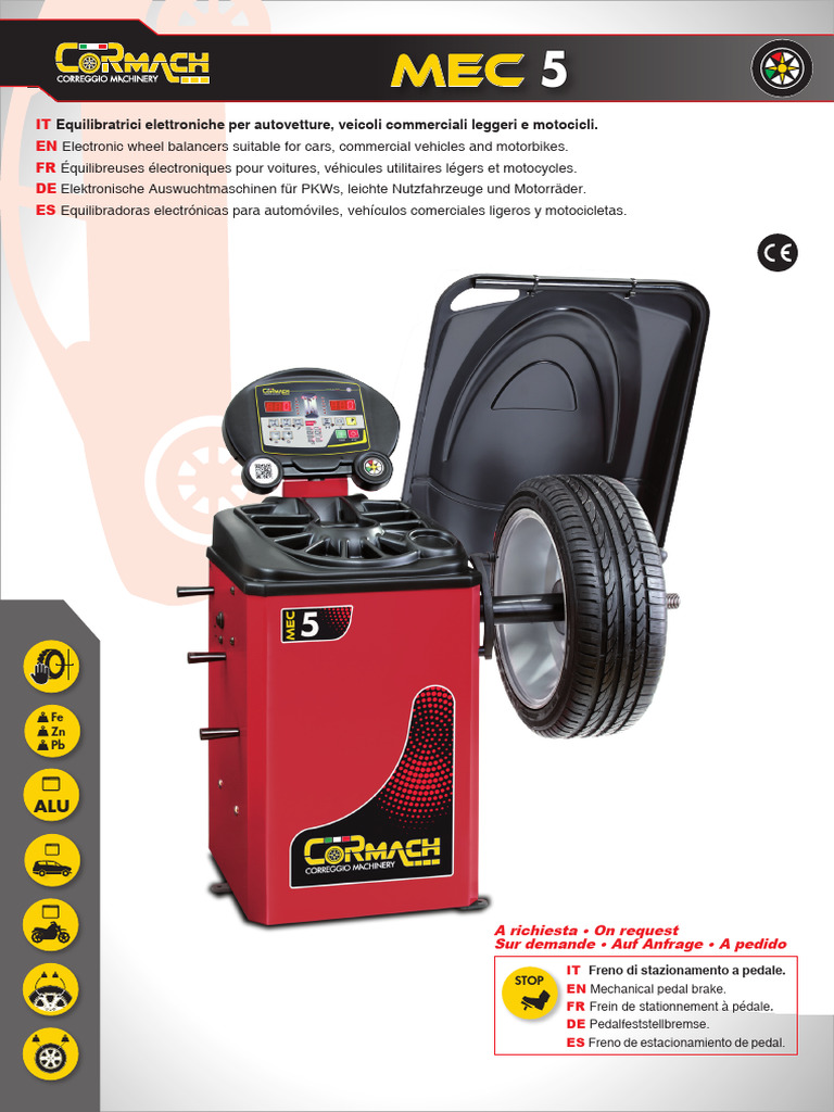 Equilibratrice - CORMACH - Brochure MEC 5 | PDF | Manufactured Goods ...