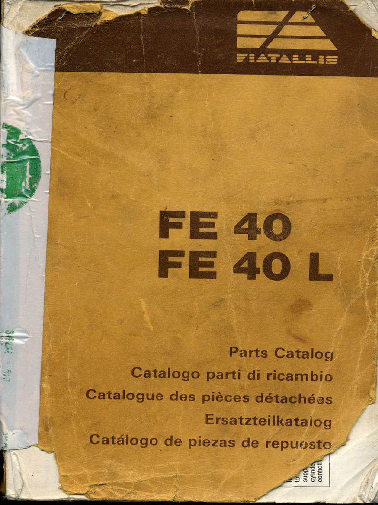 Fiat Allis Fe40 Manuale Ricambi | PDF