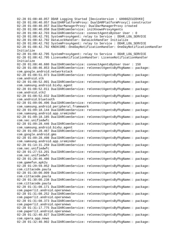 Ddar FW Log | PDF | Computers