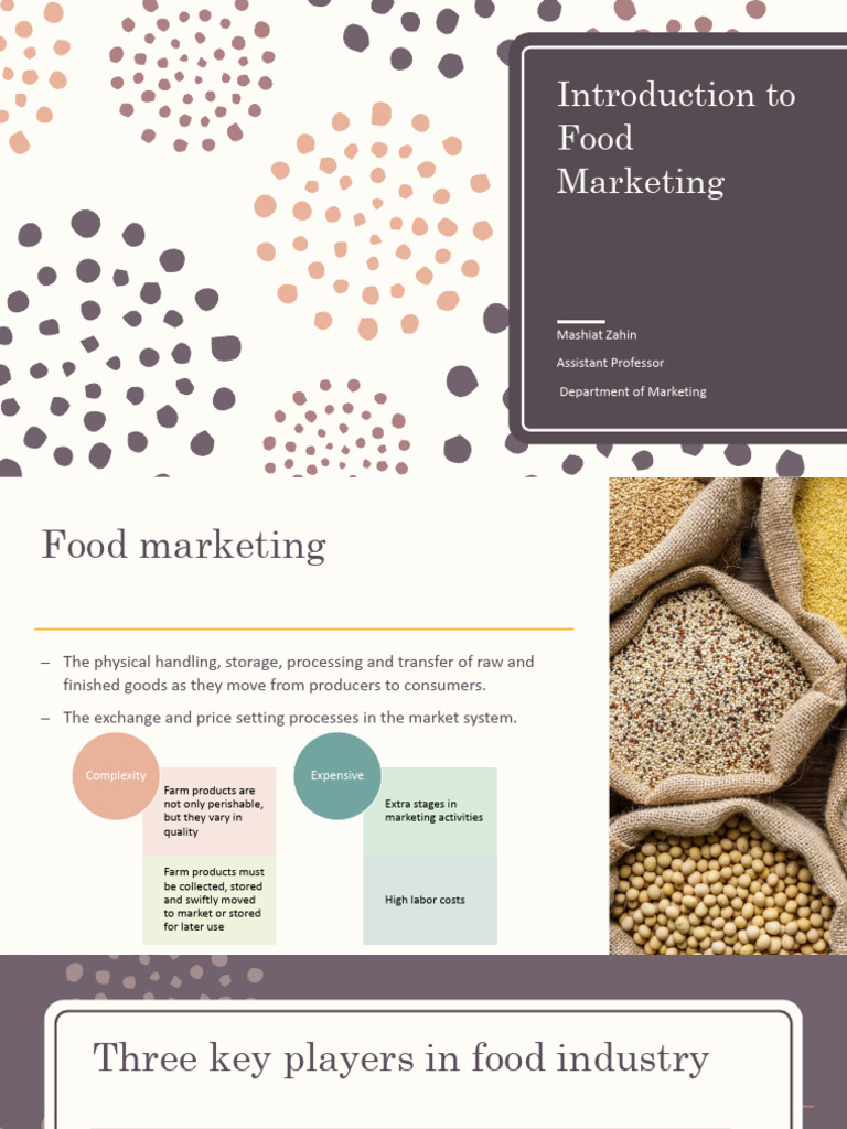Introduction To Food Marketing - mkt314 - c1 | PDF | Marketing | Prices