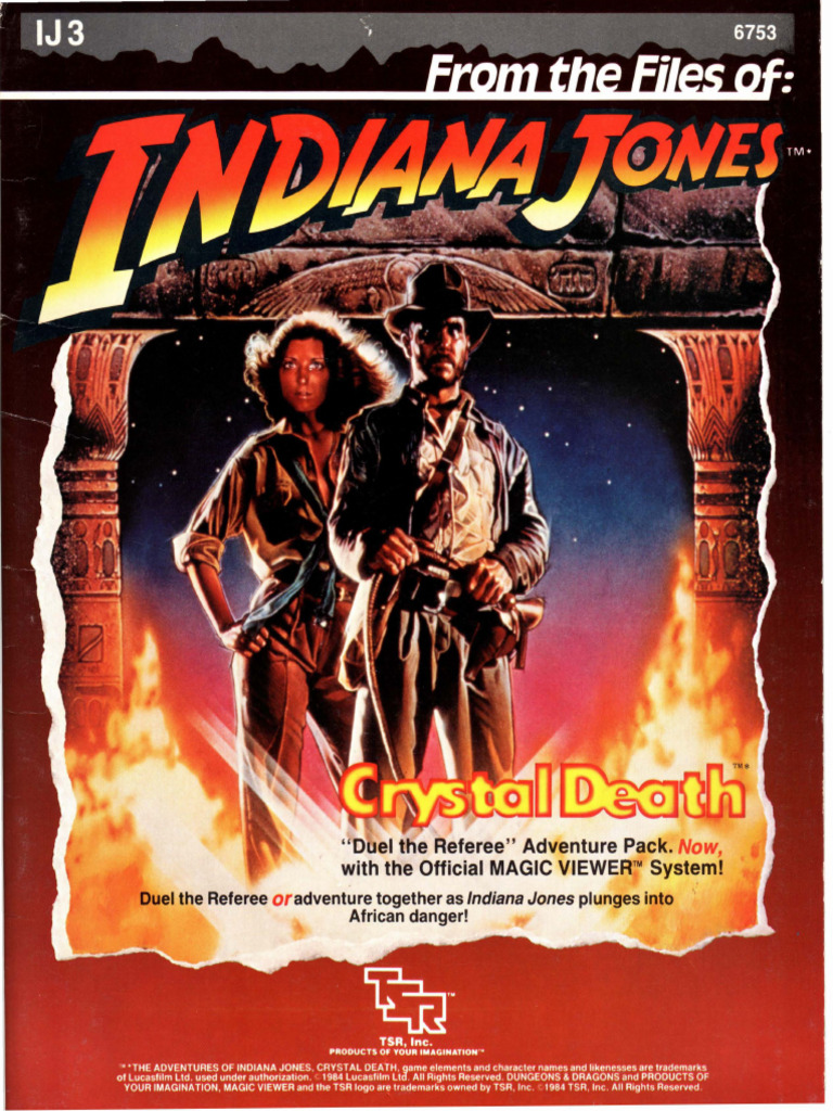 Indiana Jones RPG - Ij3 - Crystal Death Adv Pack | PDF
