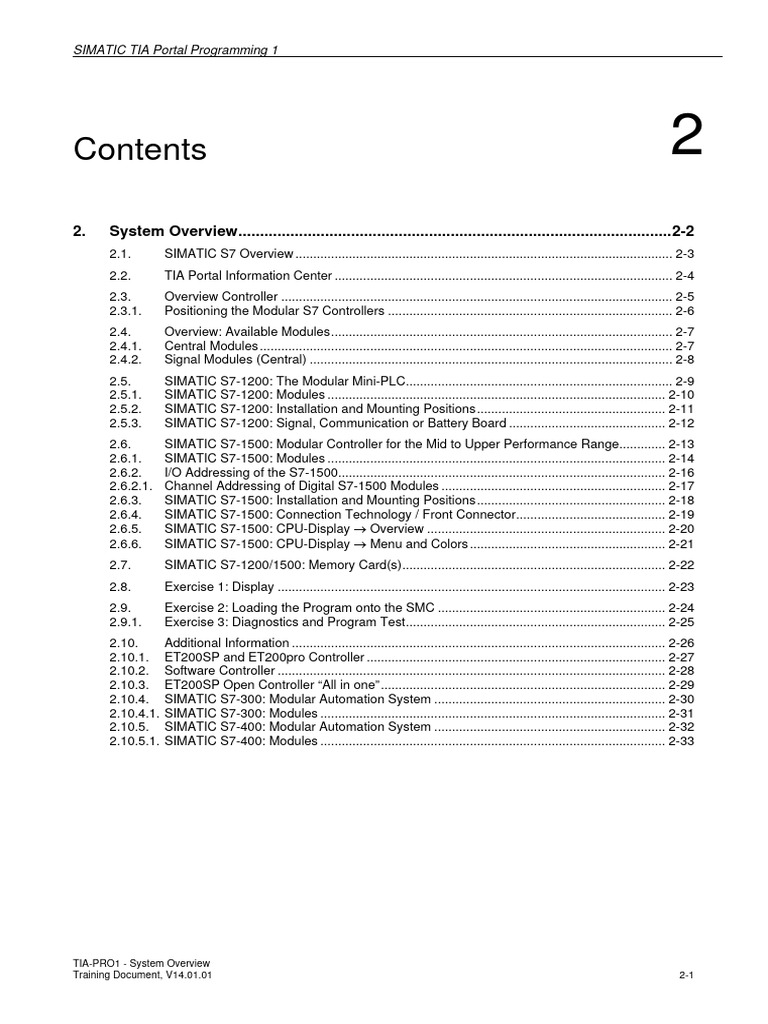 TIA PRO1 01 SystemOverview en | PDF | Electrical Connector | Programmable Logic Controller