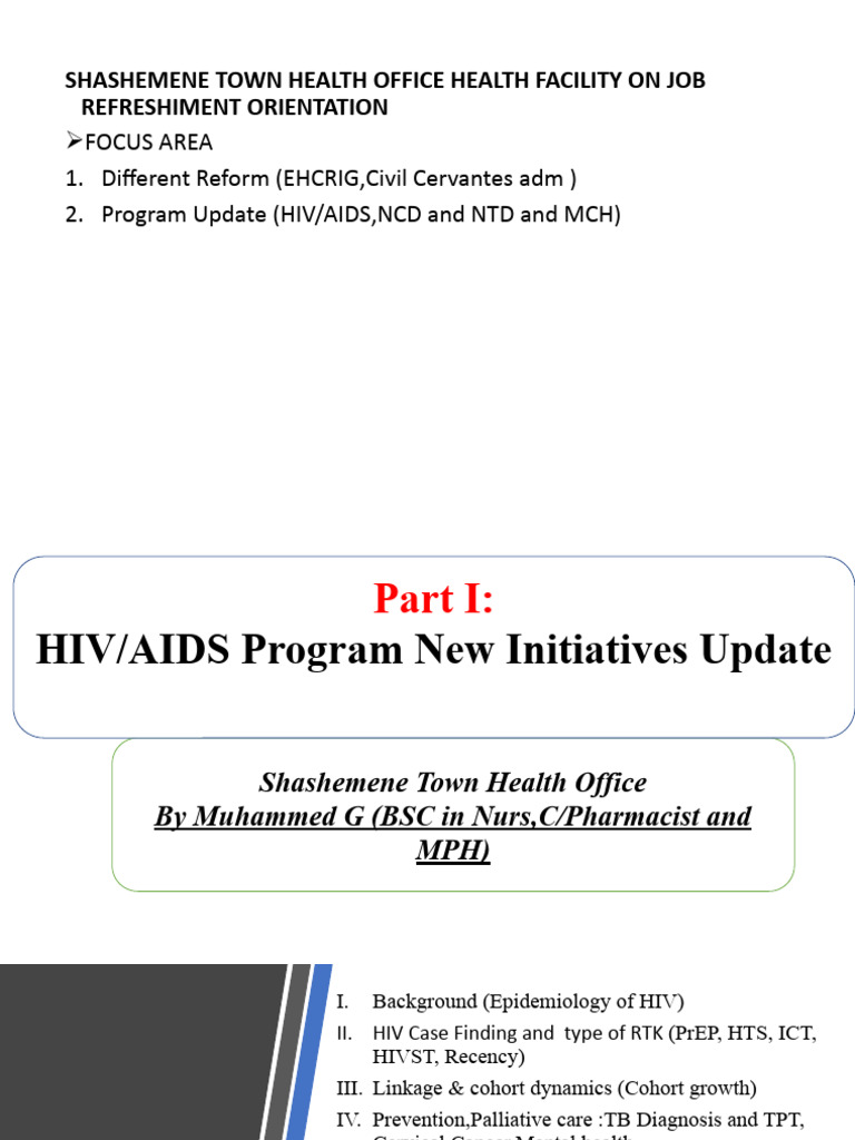 Bishan Guracha Orientation 1 | PDF | Tuberculosis | Hiv/Aids