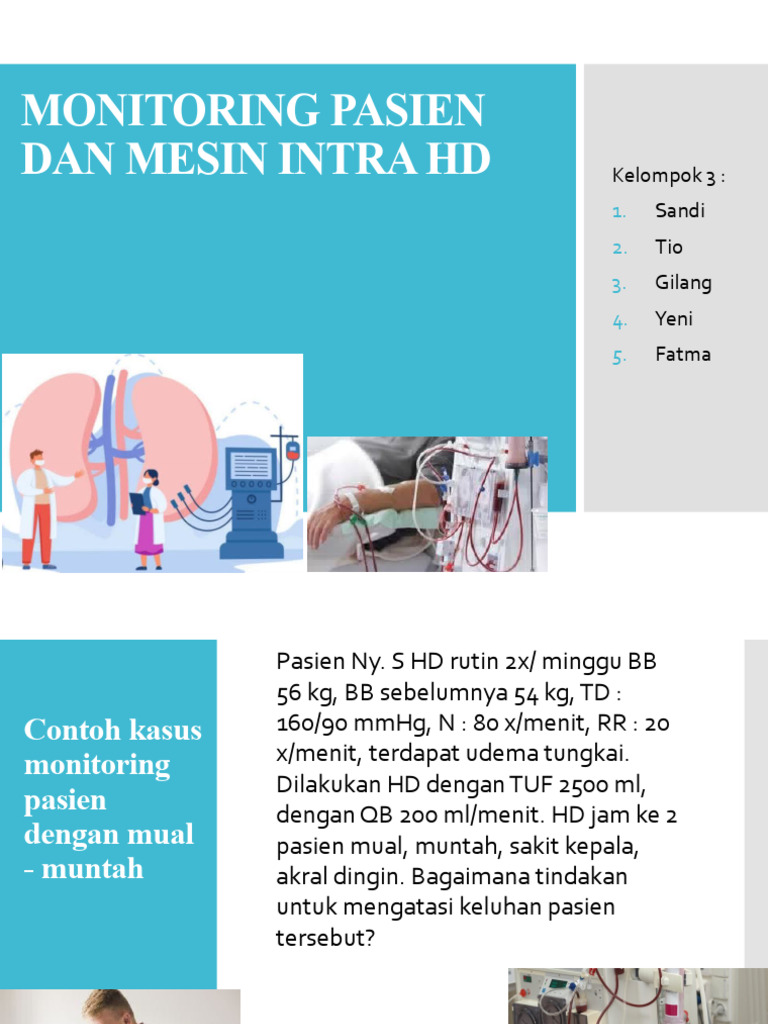 Kelompok 3 Monitoring Pasien Dan Mesin Intra HD | PDF