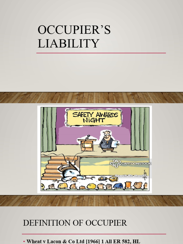 Occupiers Liability 2310 | PDF | Duty Of Care | Common Law