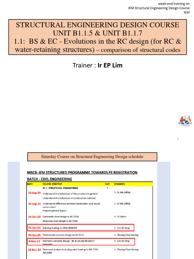 Structural Code Evolution Course | PDF | Reinforced Concrete | Concrete