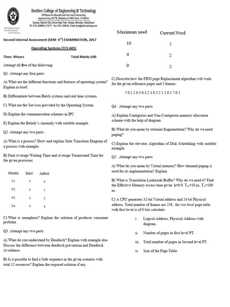 OS_set2 | PDF | Computer Data | Computing