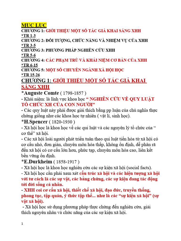 Lý Thuyết XHH | PDF