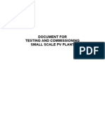 PV System Commissioning Forms | PDF | Photovoltaics | Photovoltaic System
