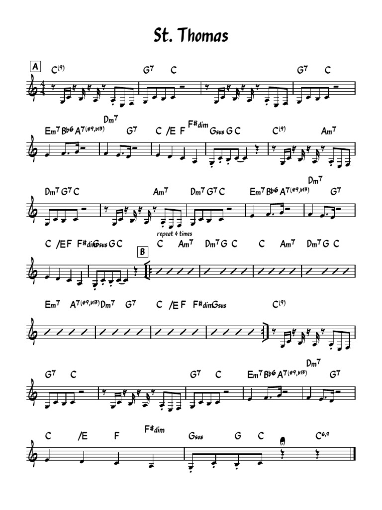 St. Thomas Sheet Music PDF | PDF